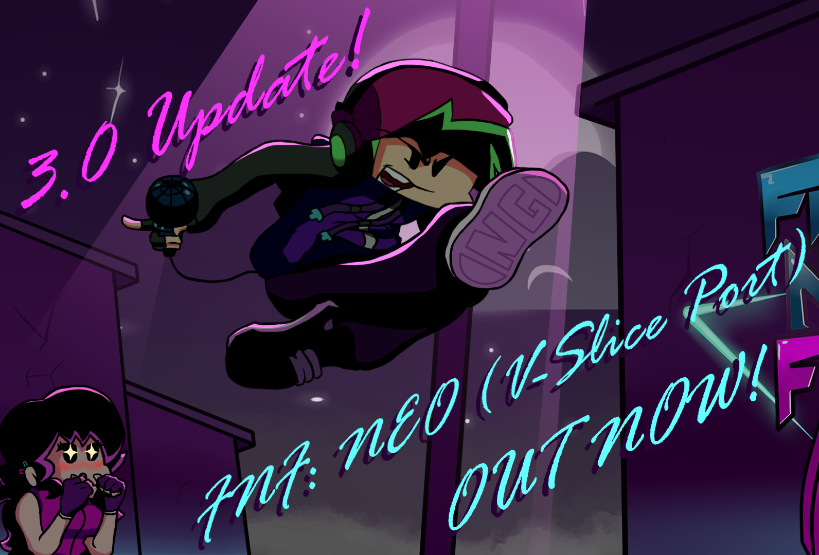 FNF: NEO (V-Slice Port) 3.0 UPDATE! Mod for Friday Night Funkin' | FNF Mods