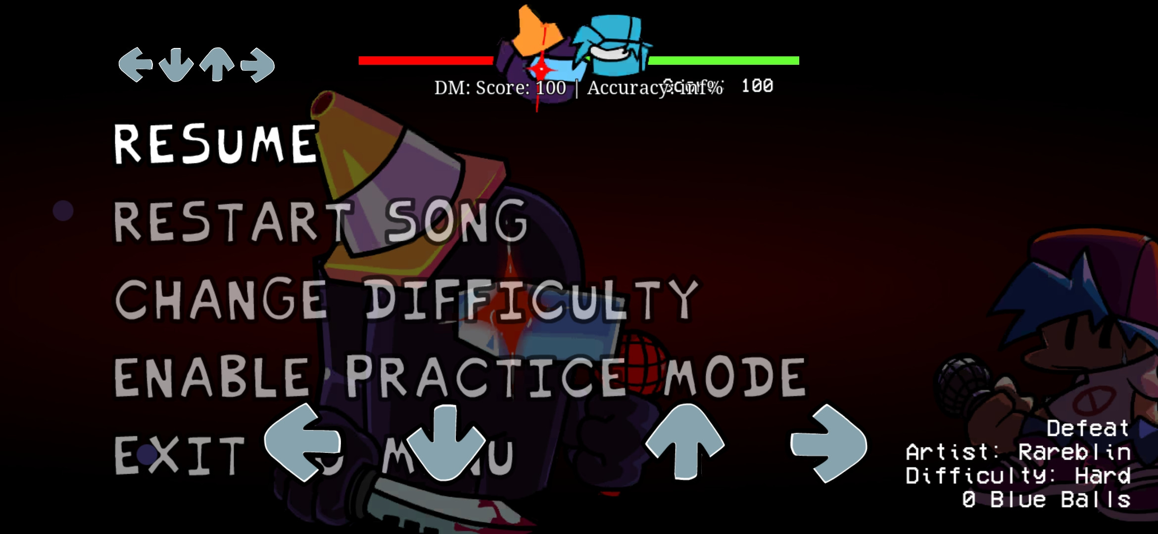 Botplay(v slice)mobile always 100% Mod for Friday Night Funkin' | FNF Mods