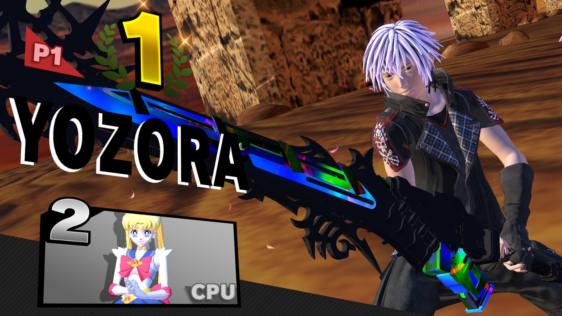 Yozora over Cloud (Kingdom Hearts) Mod for Super Smash Bros. Ultimate ...