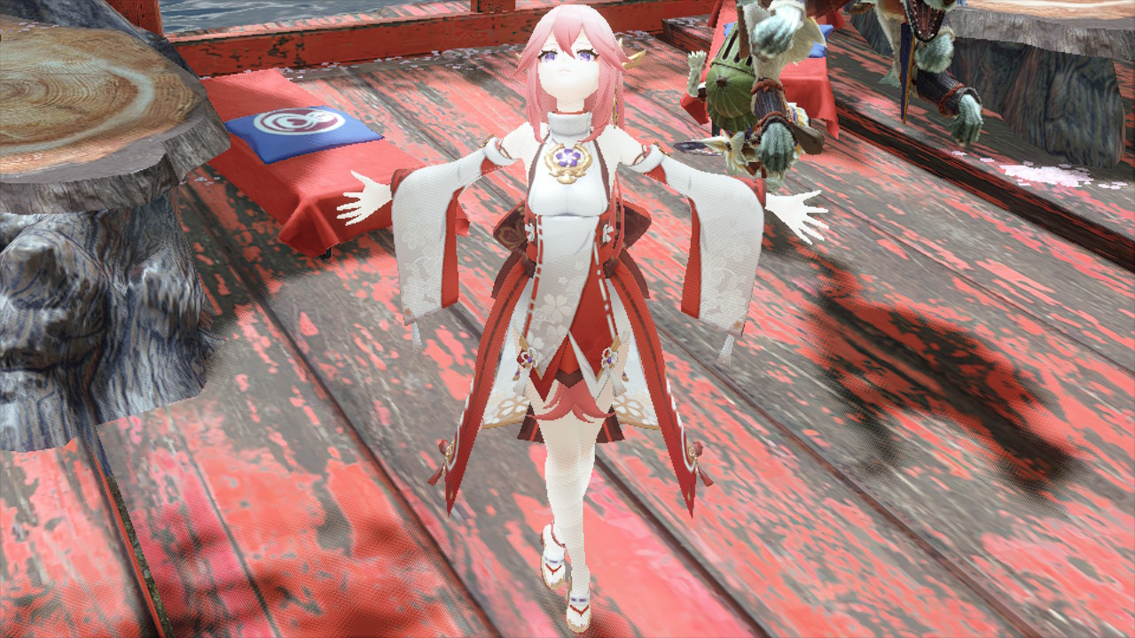 Yae MiKo GI (layered armor) Mod for Monster Hunter Rise | MHR Mods