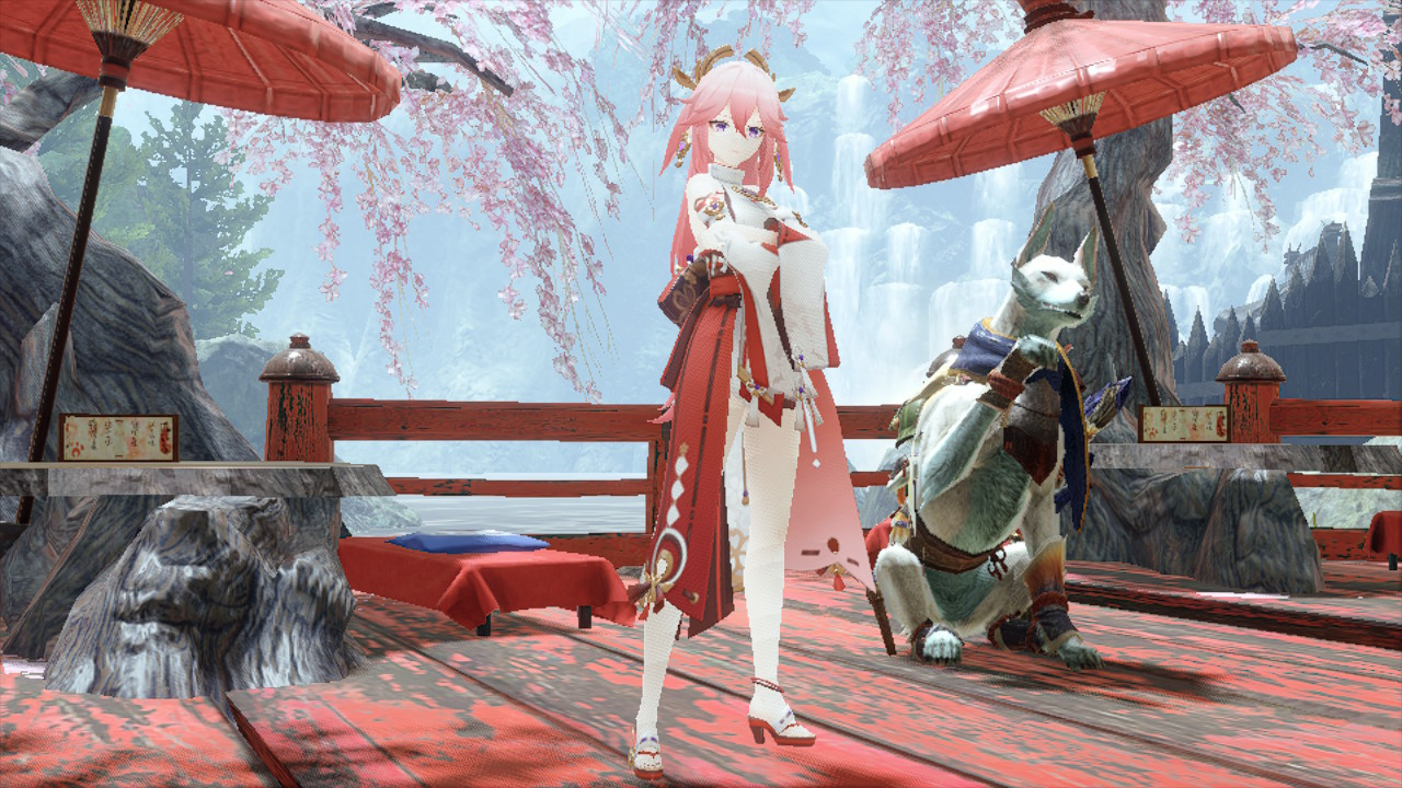 Yae MiKo GI (layered armor) Mod for Monster Hunter Rise | MHR Mods