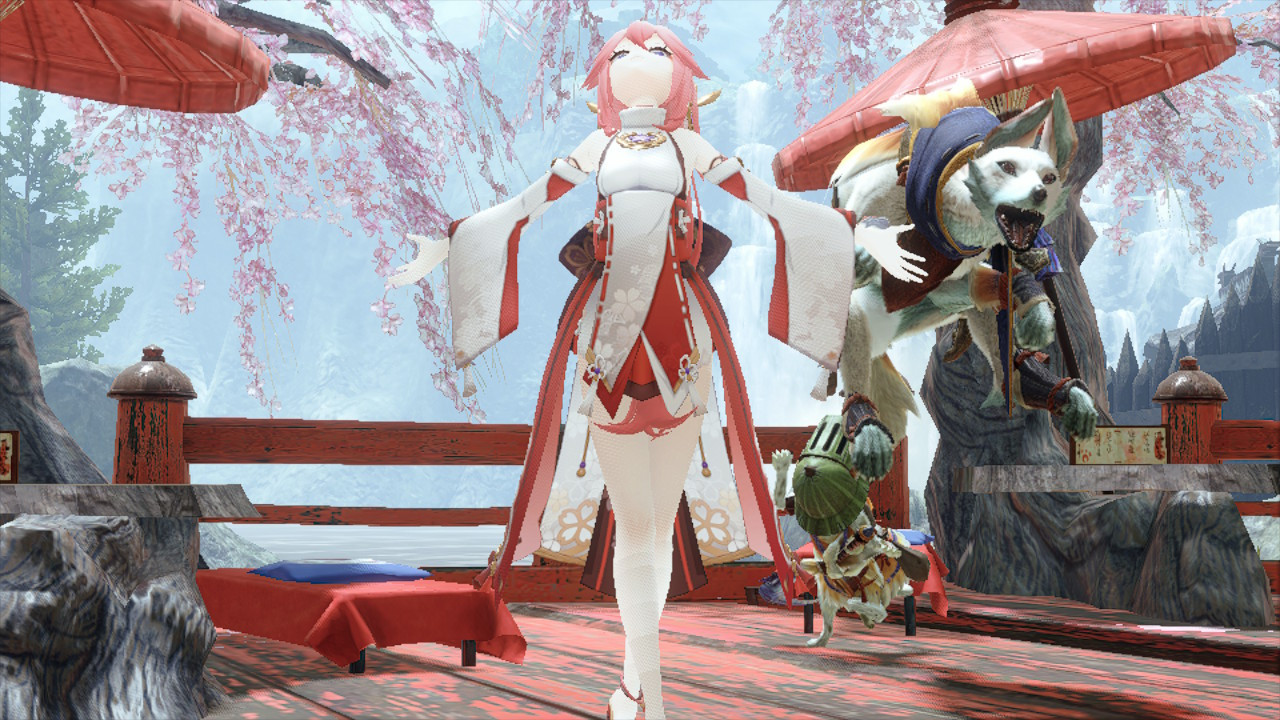 Yae MiKo GI (layered armor) Mod for Monster Hunter Rise | MHR Mods