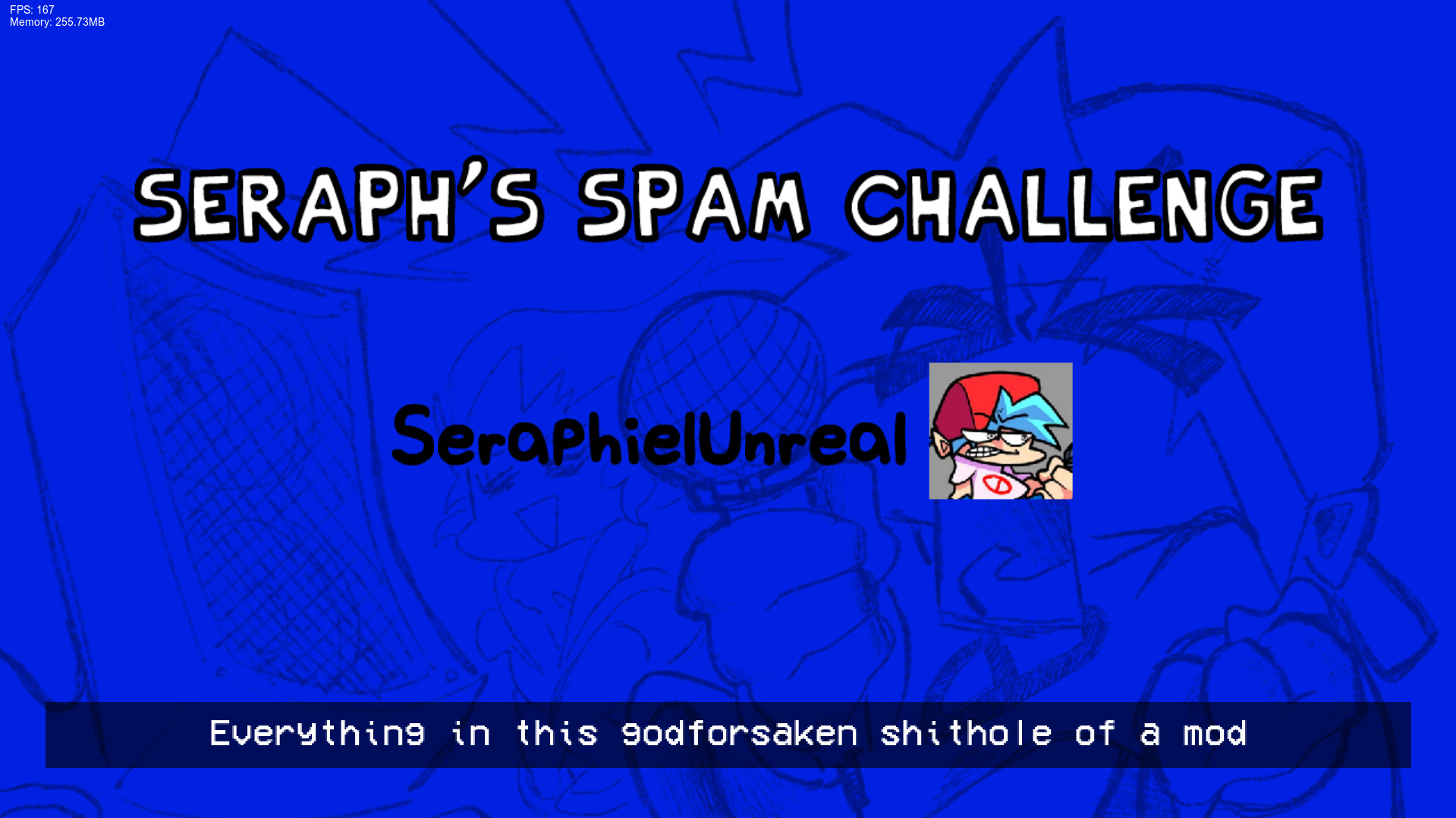 Sep's Spam Challenge Mod for Friday Night Funkin' | FNF Mods