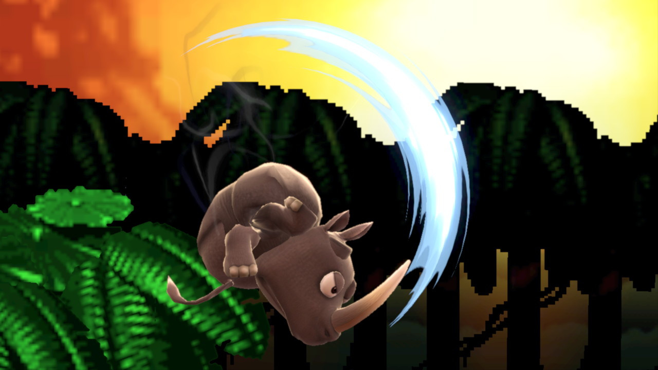 Rambi the Rhino (Donkey Kong Country) Mod for Super Smash Bros ...