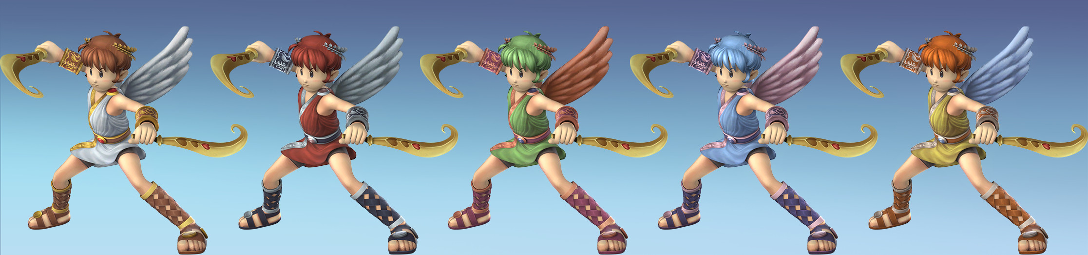 Pit Ultimate Pose Cosmetic Pack Mod for Super Smash Bros. Brawl | Brawl ...