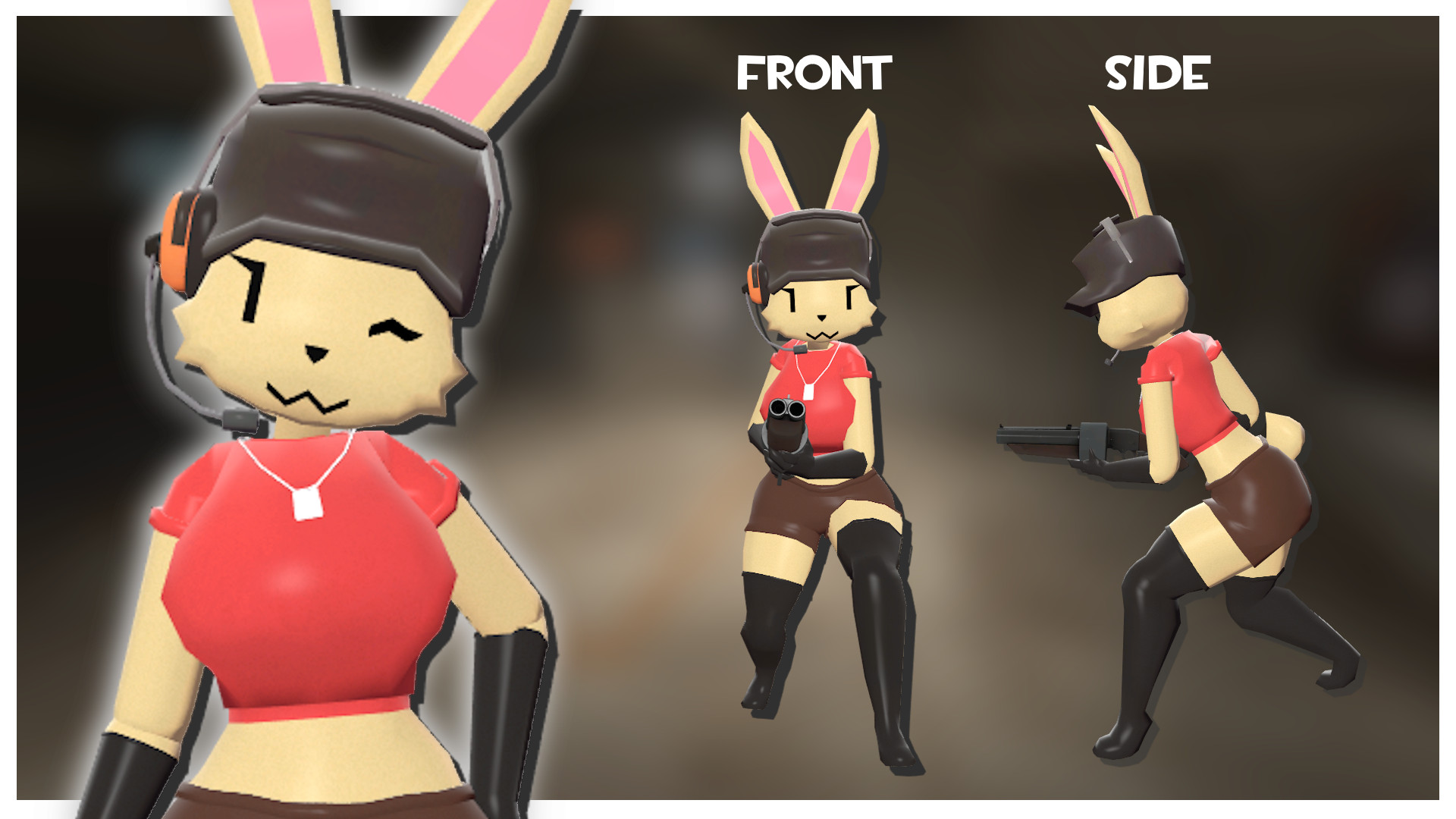 Lucy The Bun (with Female Voicelines) (Casual) Mod for Team Fortress 2 ...