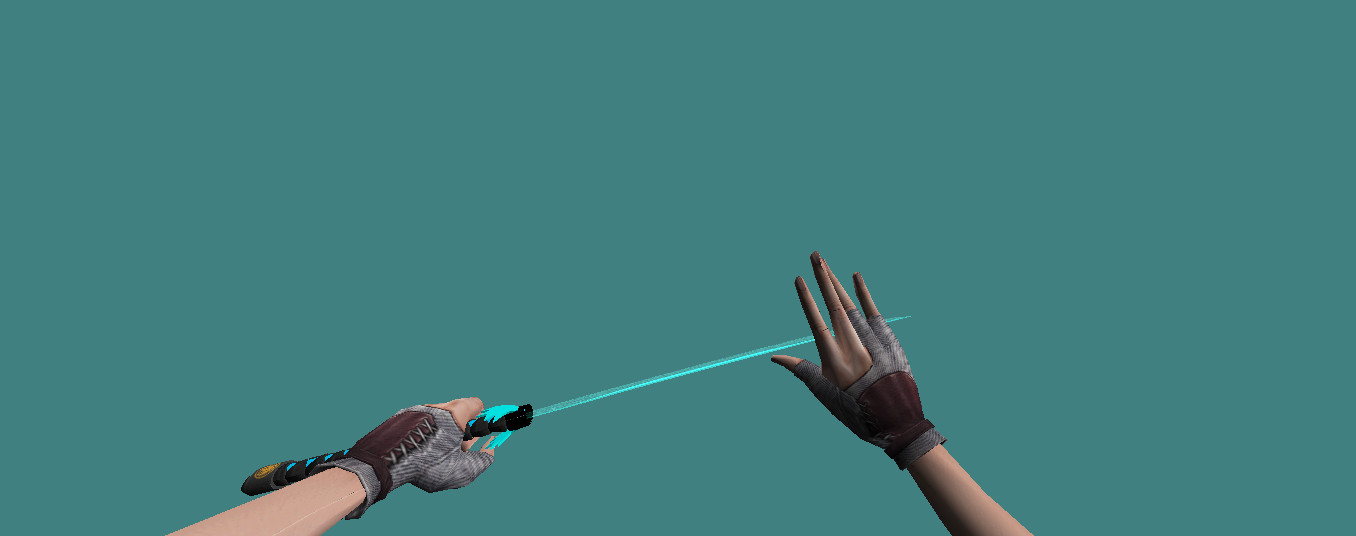 Blue Katana – Cyber Samurai Sword Mod for Counter-Strike 1.6 | CS1.6 Mods