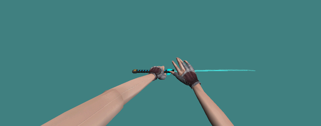 Blue Katana – Cyber Samurai Sword Mod for Counter-Strike 1.6 | CS1.6 Mods