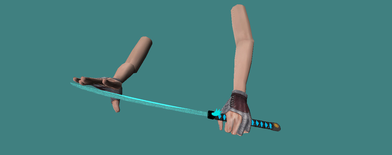 Blue Katana – Cyber Samurai Sword Mod for Counter-Strike 1.6 | CS1.6 Mods