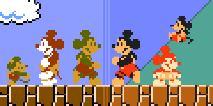Mickey Mouse In SMB Remastered. Mod for Super Mario Bros. Remastered ...