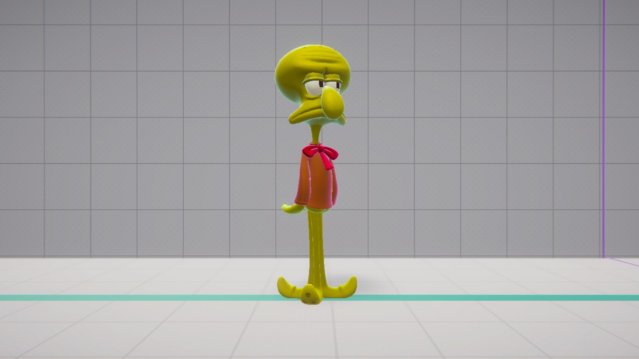 SpongeBob-Colored Squidward Mod for Nickelodeon All-Star Brawl 2 ...