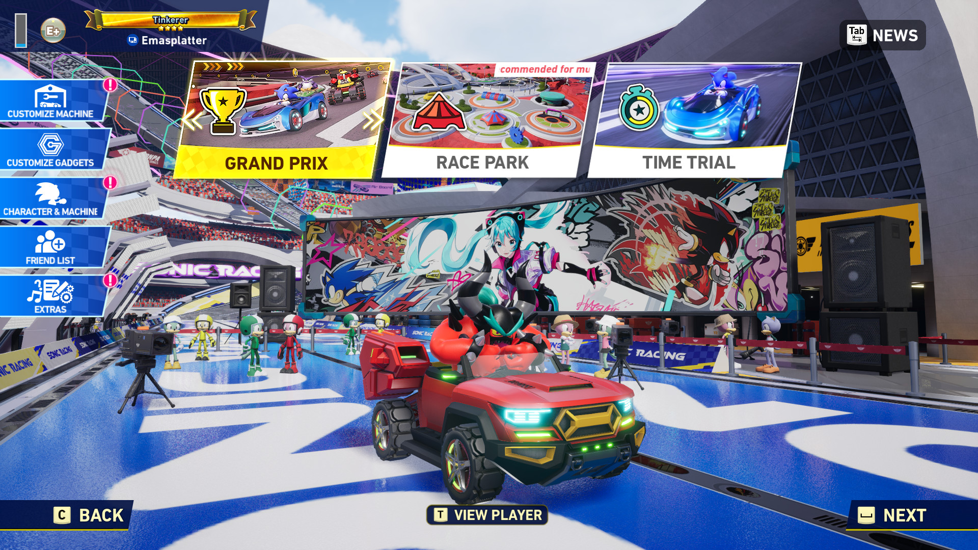 Colours Adjustment Mod for Sonic Racing: CrossWorlds | SR:CW Mods