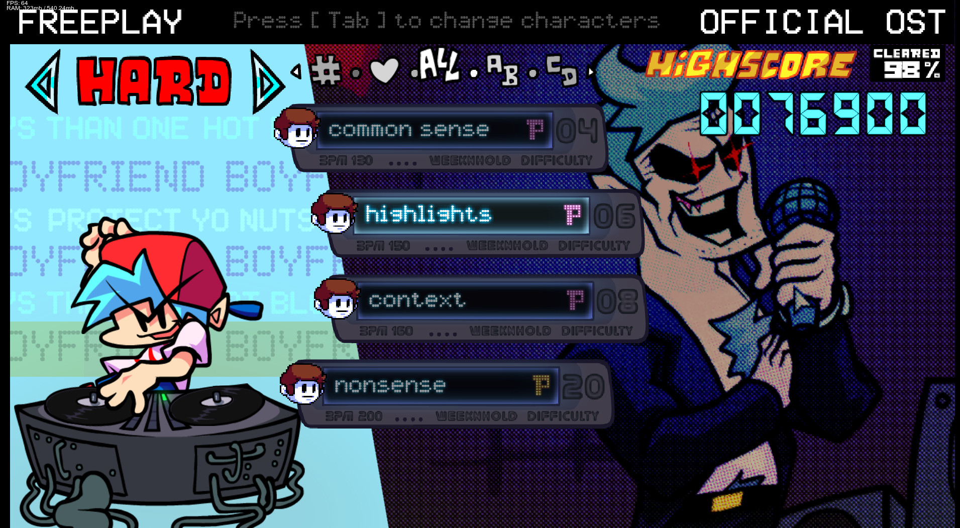 Vs Nonsense v1/v1.5 but with v1.5/v1 sprites Mod for Friday Night ...