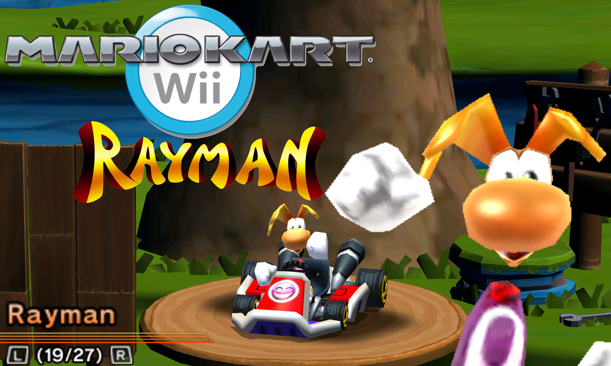 Rayman(Mario kart wii) Mod for Mario Kart 7 | MK7 Mods