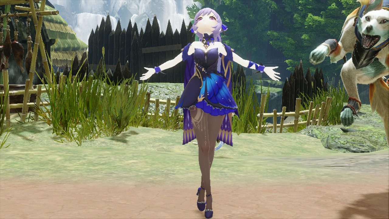Keqing Opulent Splendor GI (layered armor) Mod for Monster Hunter Rise ...