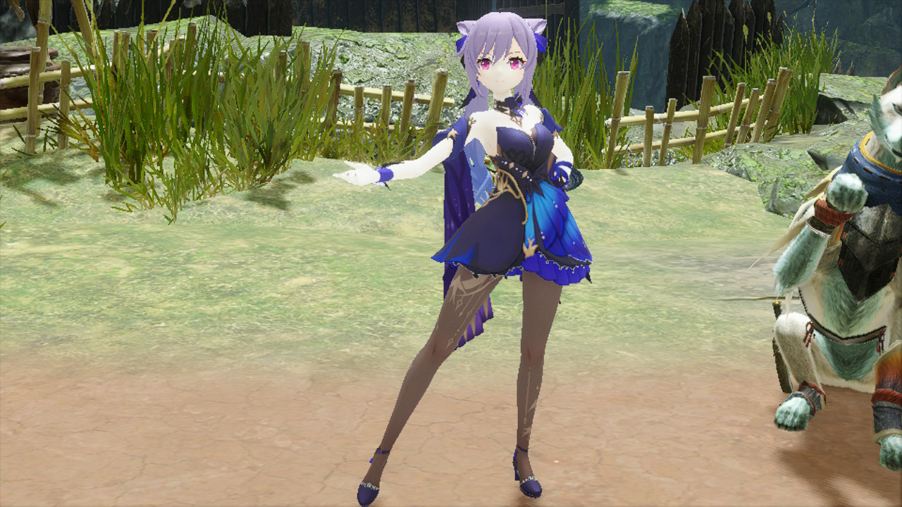 Keqing Opulent Splendor GI (layered armor) Mod for Monster Hunter Rise ...