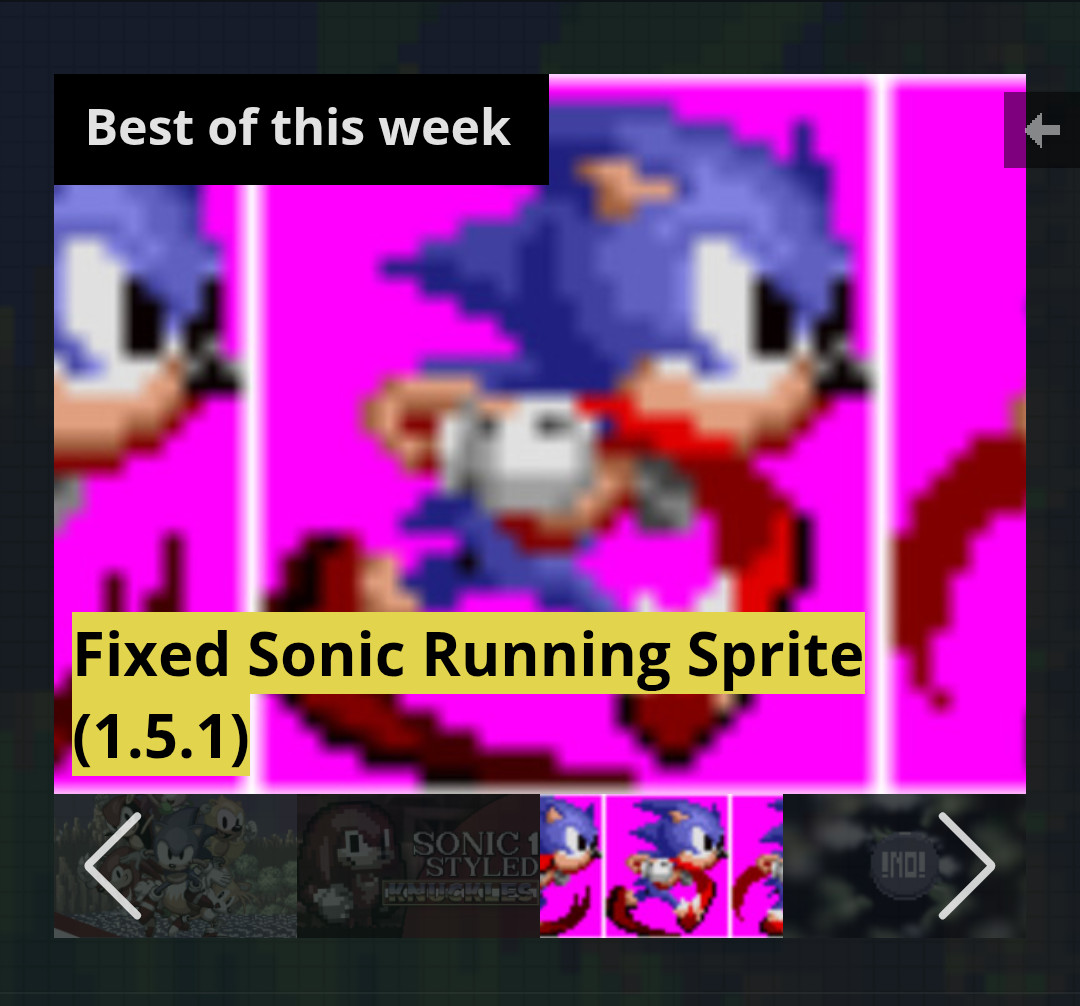 Different Sonic Running Sprite (1.5.1) Mod for Sonic the Hedgehog ...