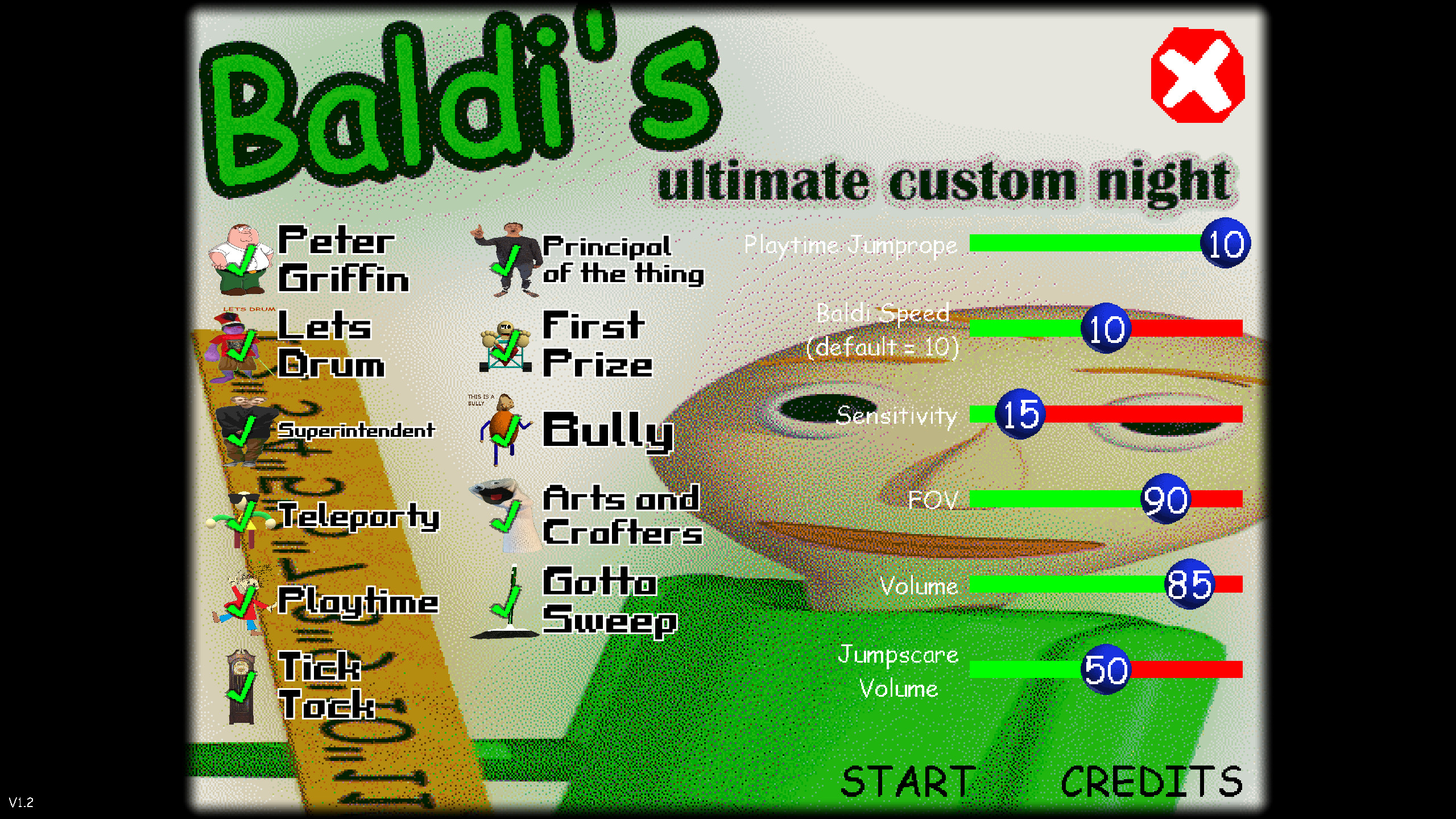 Baldi's Ultimate Custom Night Mod for Baldi's Basics | Baldi Mods