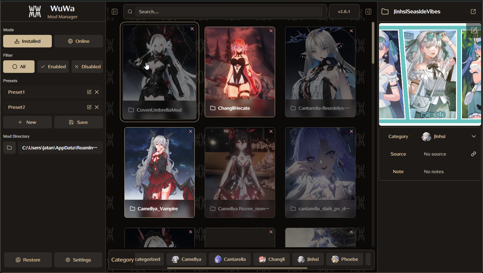 WuWa Mod Manager (IMM) Mod for Wuthering Waves | WuWa Mods