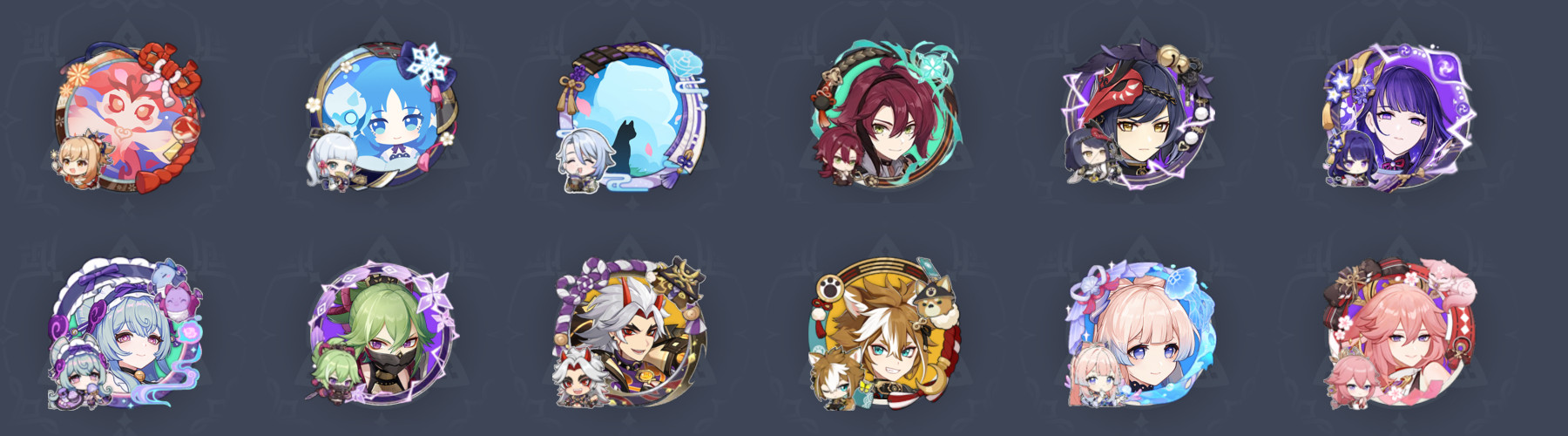 Hoyolab Avatar Frames by *ShootingStar* v. Lunar 4 Mod for Genshin Impact | GI Mods