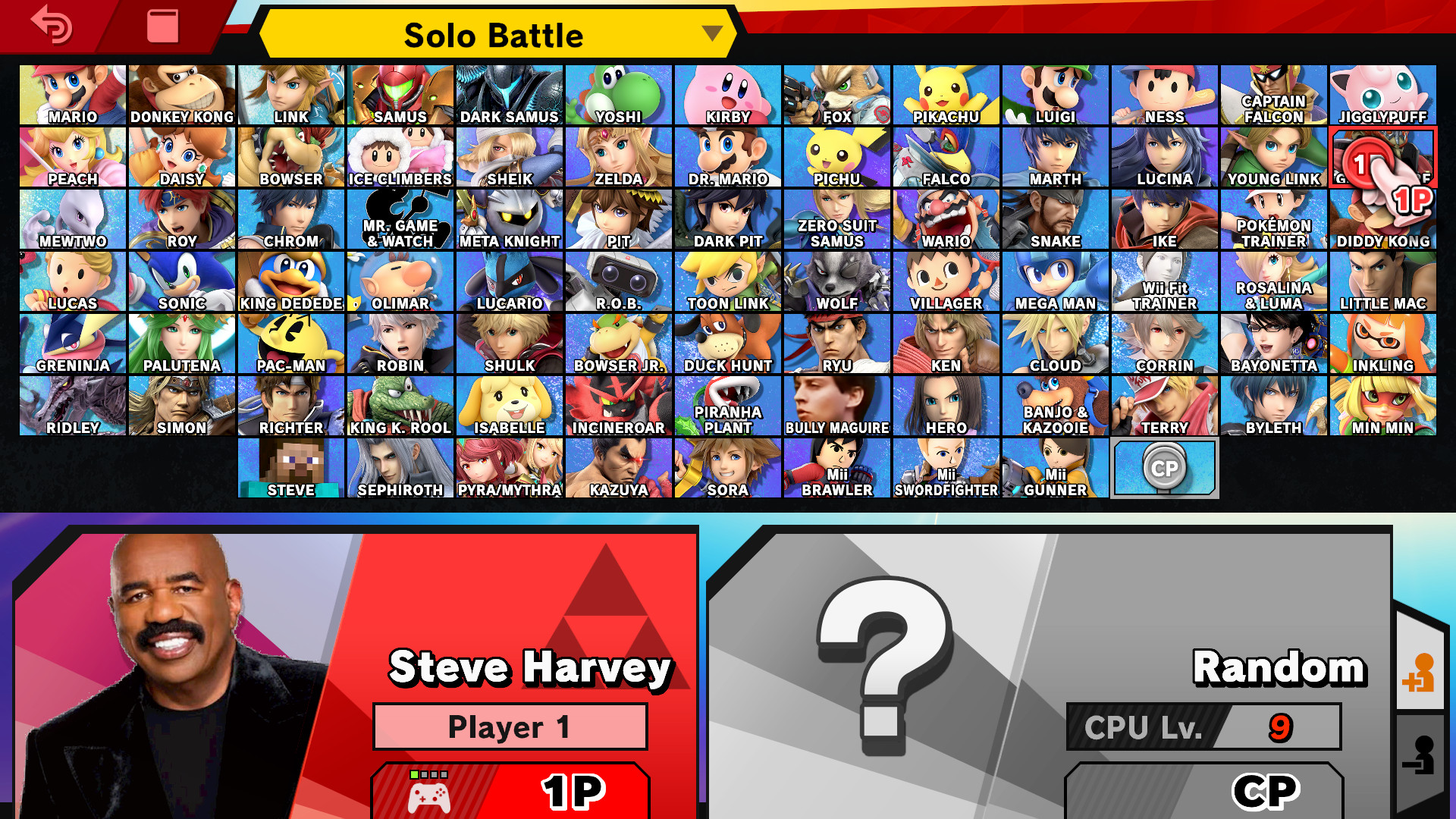 STEVE HARVEY Mod for Super Smash Bros. Ultimate | SSBU Mods