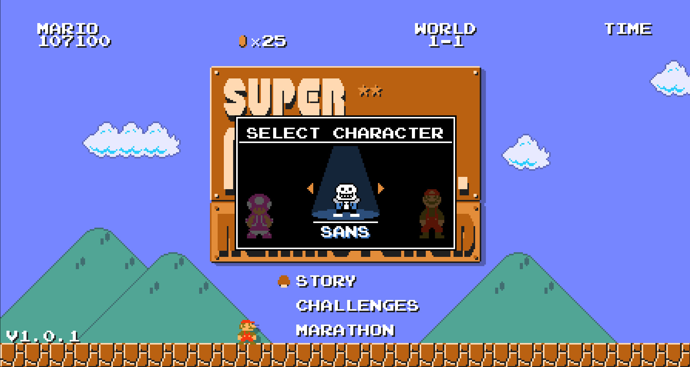 Another sans mod. Mod for Super Mario Bros. Remastered [Unofficial ...