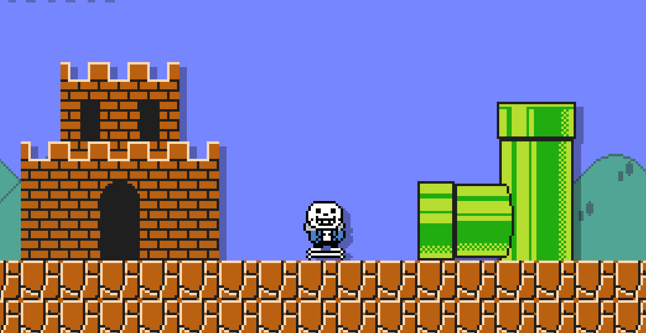 Another sans mod. Mod for Super Mario Bros. Remastered [Unofficial ...