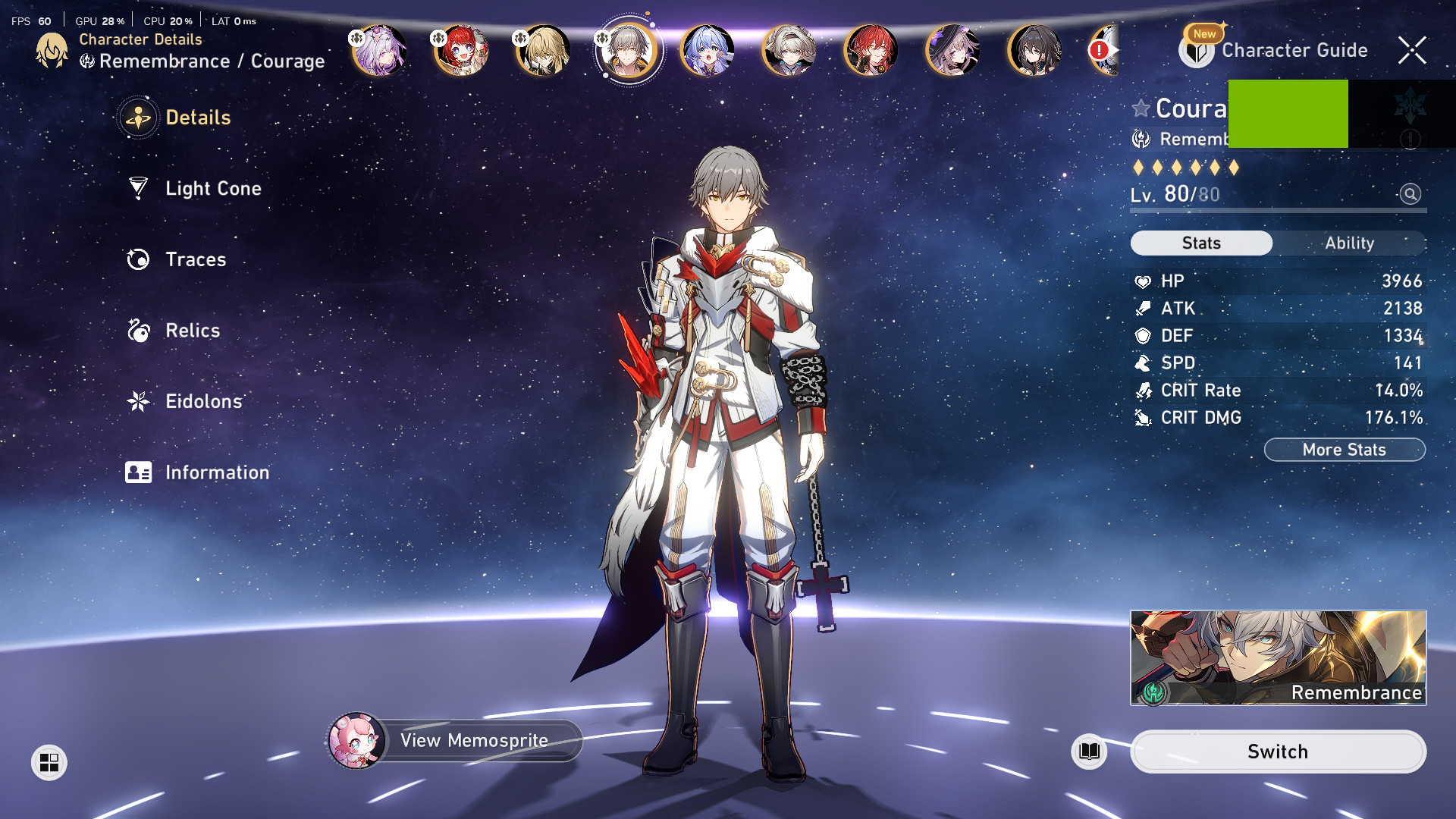Caelus Templar Mod for Honkai Star Rail | HSR Mods