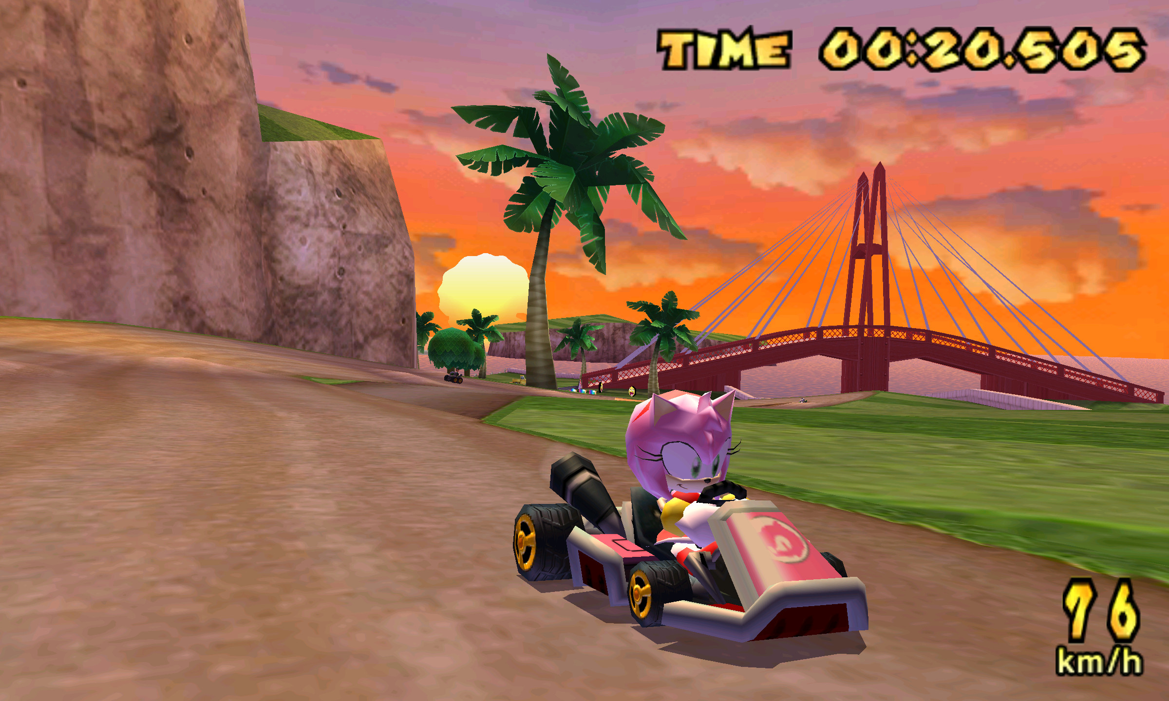 Amy rose(Sonic Heroes) Mod for Mario Kart 7 | MK7 Mods