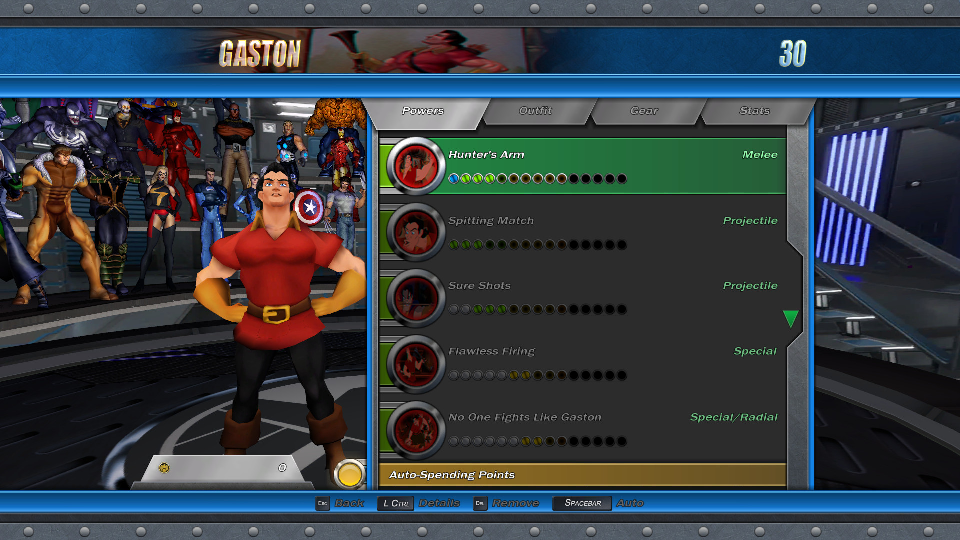 Gaston (Beauty and the Beast) Mod for Marvel: Ultimate Alliance | MUA Mods