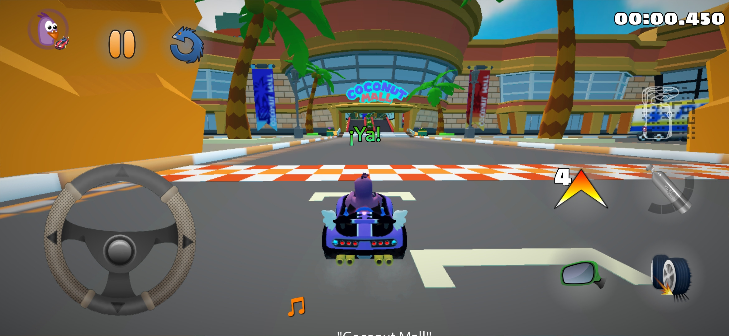 MKWii Coconut mall Mod for SuperTuxKart | STK Mods
