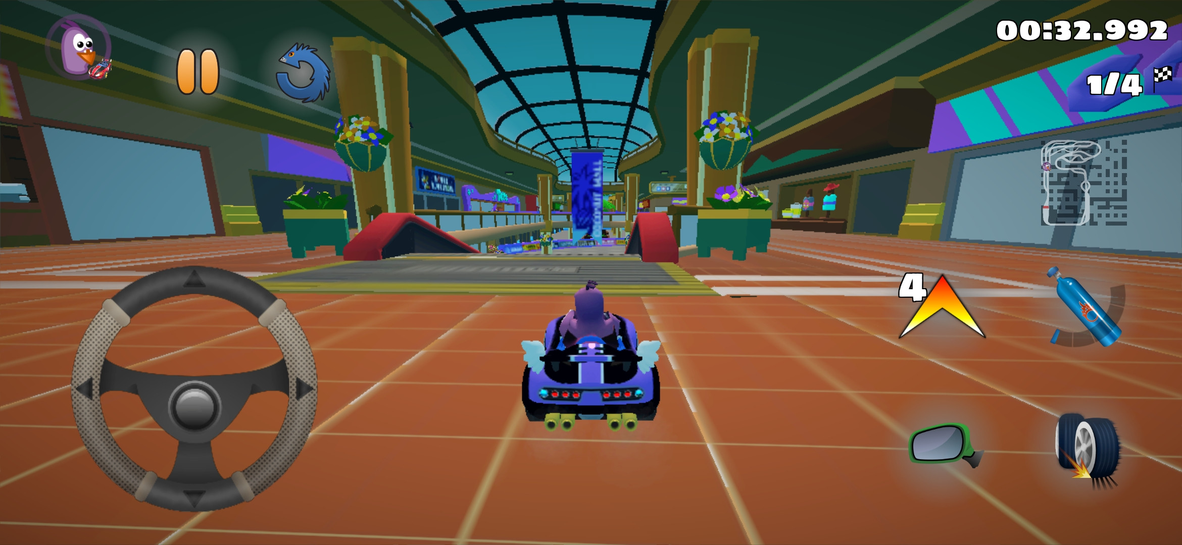 MKWii Coconut mall Mod for SuperTuxKart | STK Mods