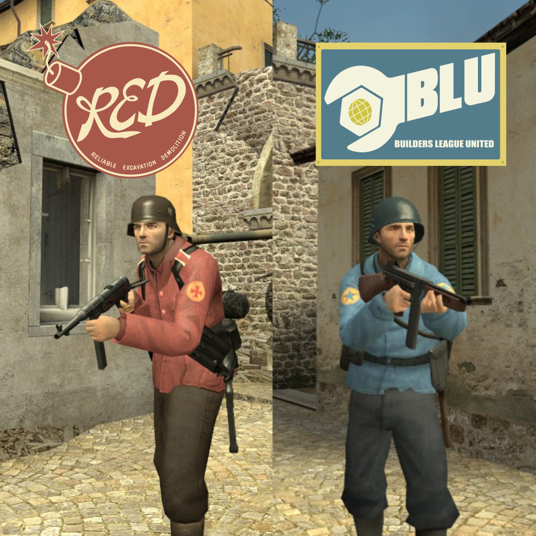 RED & BLU Soldiers Mod for Day of Defeat: Source | DoD:S Mods
