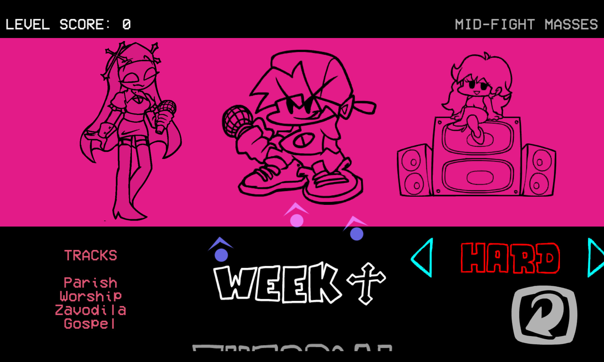 Mid-fight-masses mobile Mod for Friday Night Funkin' | FNF Mods