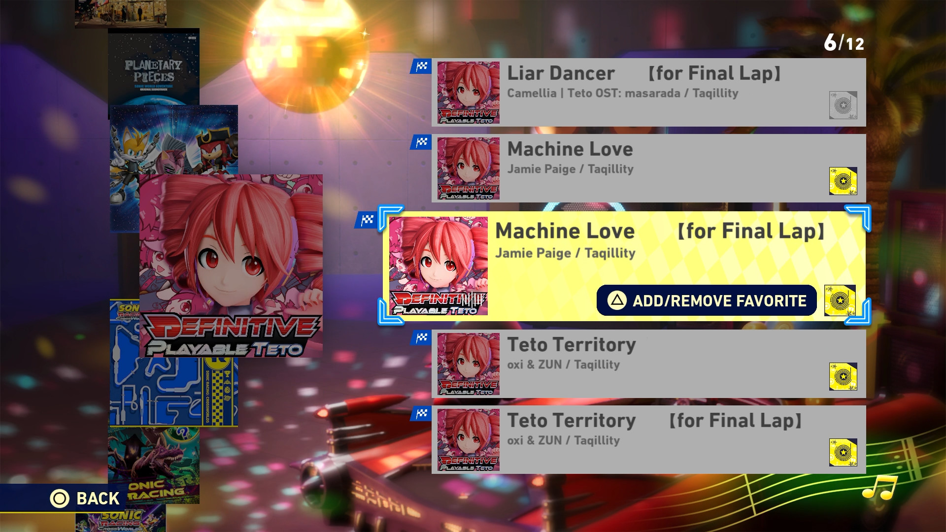 Definitive Playable Teto Mod for Sonic Racing: CrossWorlds | SR:CW Mods