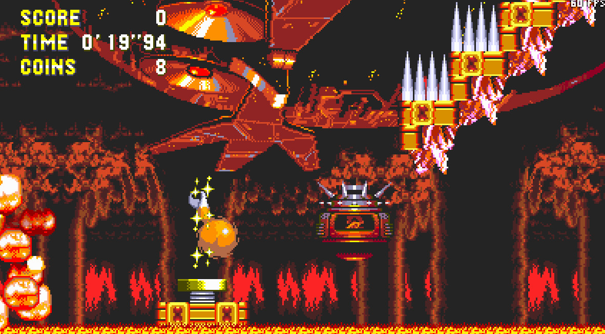 alternate lava reef boss layout Mod for Sonic 3 A.I.R. | S3AIR Mods