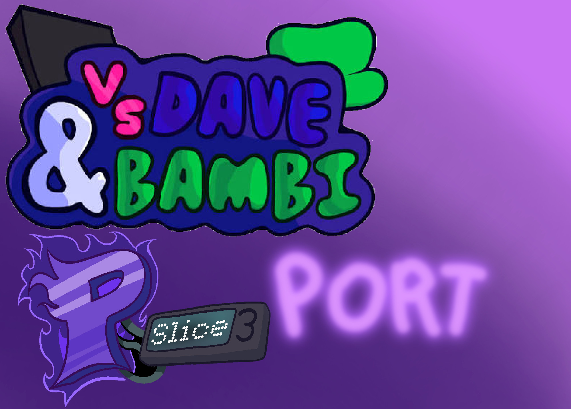 FNF Vs Dave and Bambi Volume 1 P-slice Port Mod for Friday Night Funkin' | FNF Mods