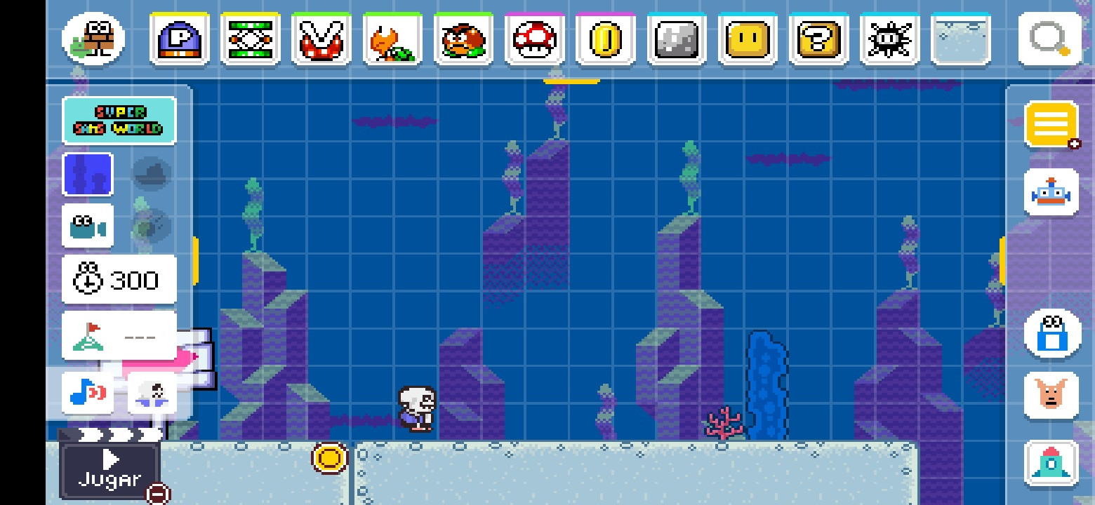 Sans in SMM:WE Mod for Super Mario Maker World Engine | SMMWE Mods