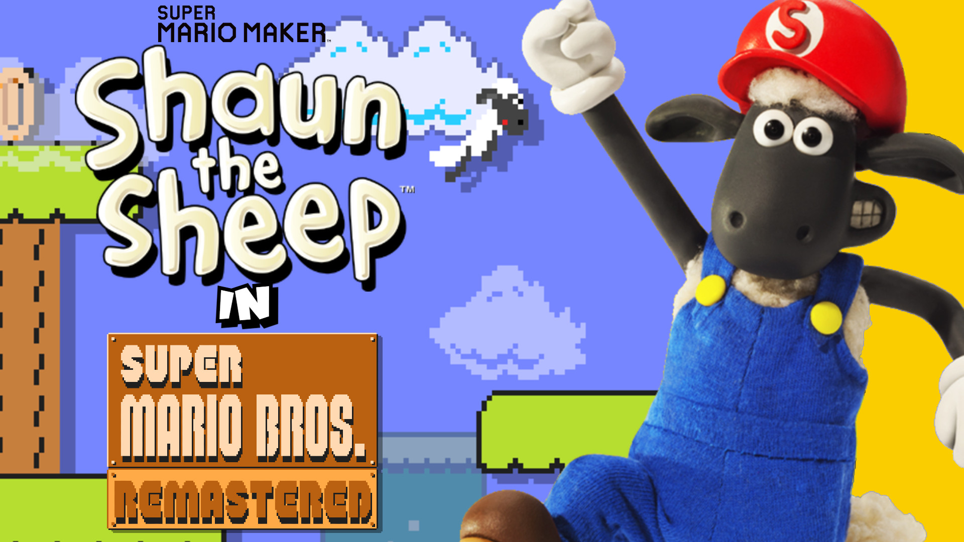 Shaun the Sheep (Super Mario Maker) Mod for Super Mario Bros. Remastered [Unofficial] | SMB1R Mods