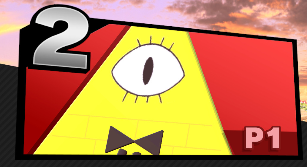 Bill Cipher over Mewtwo c00 Mod for Super Smash Bros. Ultimate | SSBU Mods