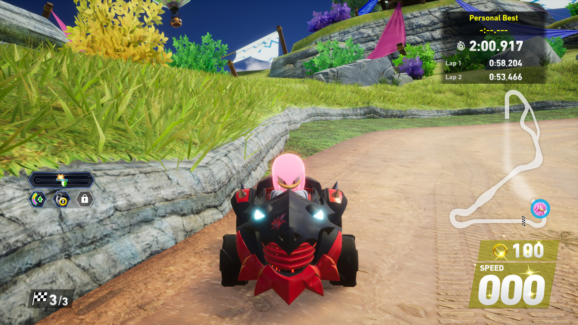 Hyper Knuckles Mod for Sonic Racing: CrossWorlds | SR:CW Mods
