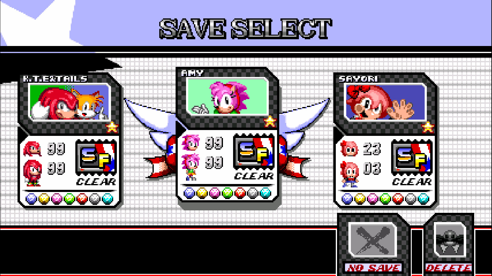My savs (S1F x DDLC) Mod for Sonic the Hedgehog Forever | S1F Mods