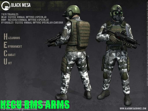 Half Life Black Mesa HECU Arms Mod for Counter-Strike: Source | CS:S Mods