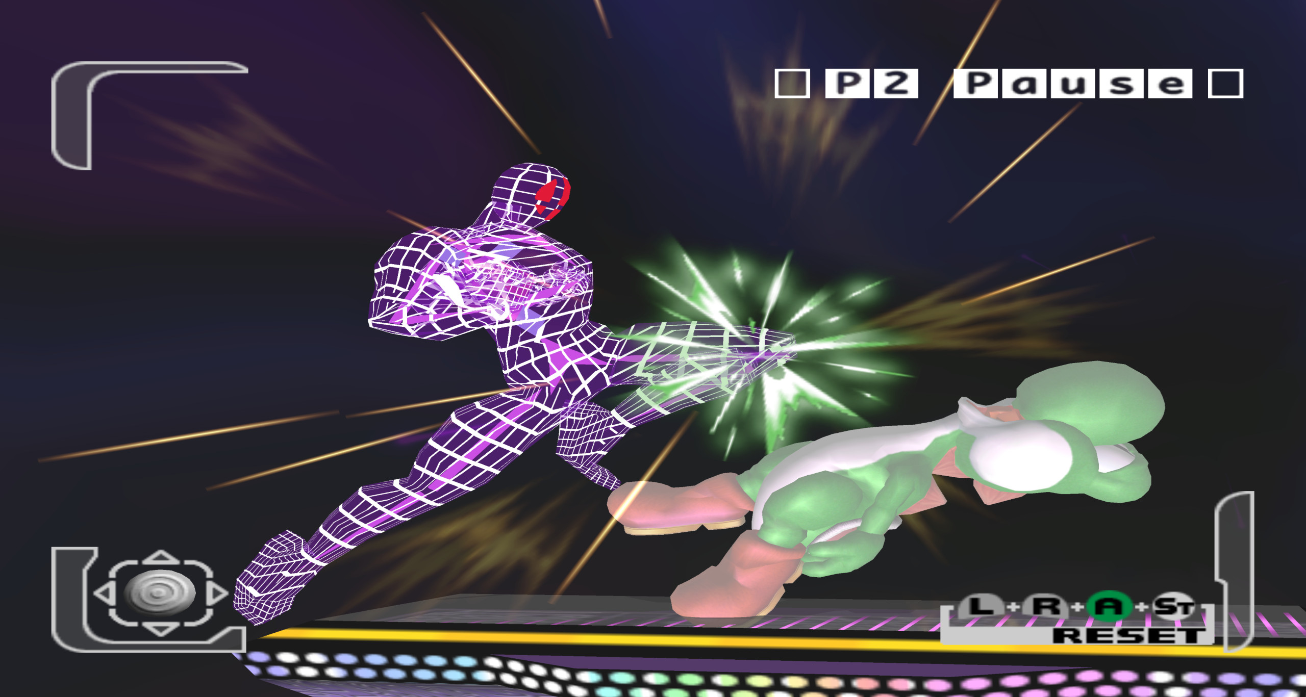 Playable Wireframes for MexManager Mod for Super Smash Bros. Melee ...