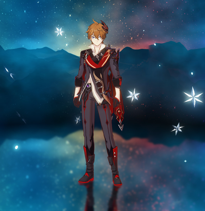 Delusion Childe over Kaeya (retexture) Mod for Genshin Impact | GI Mods