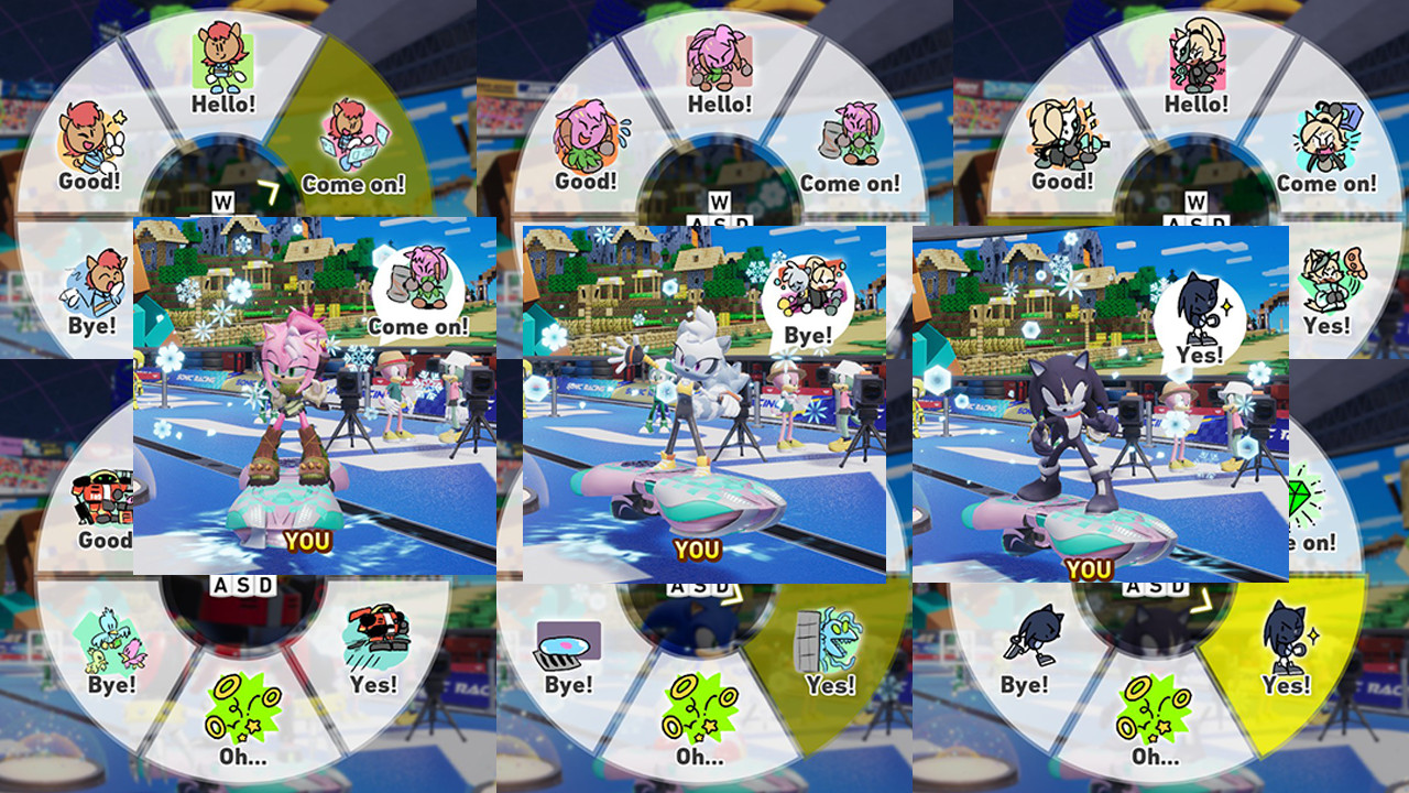 New Emotes for Characters Mod for Sonic Racing: CrossWorlds | SR:CW Mods
