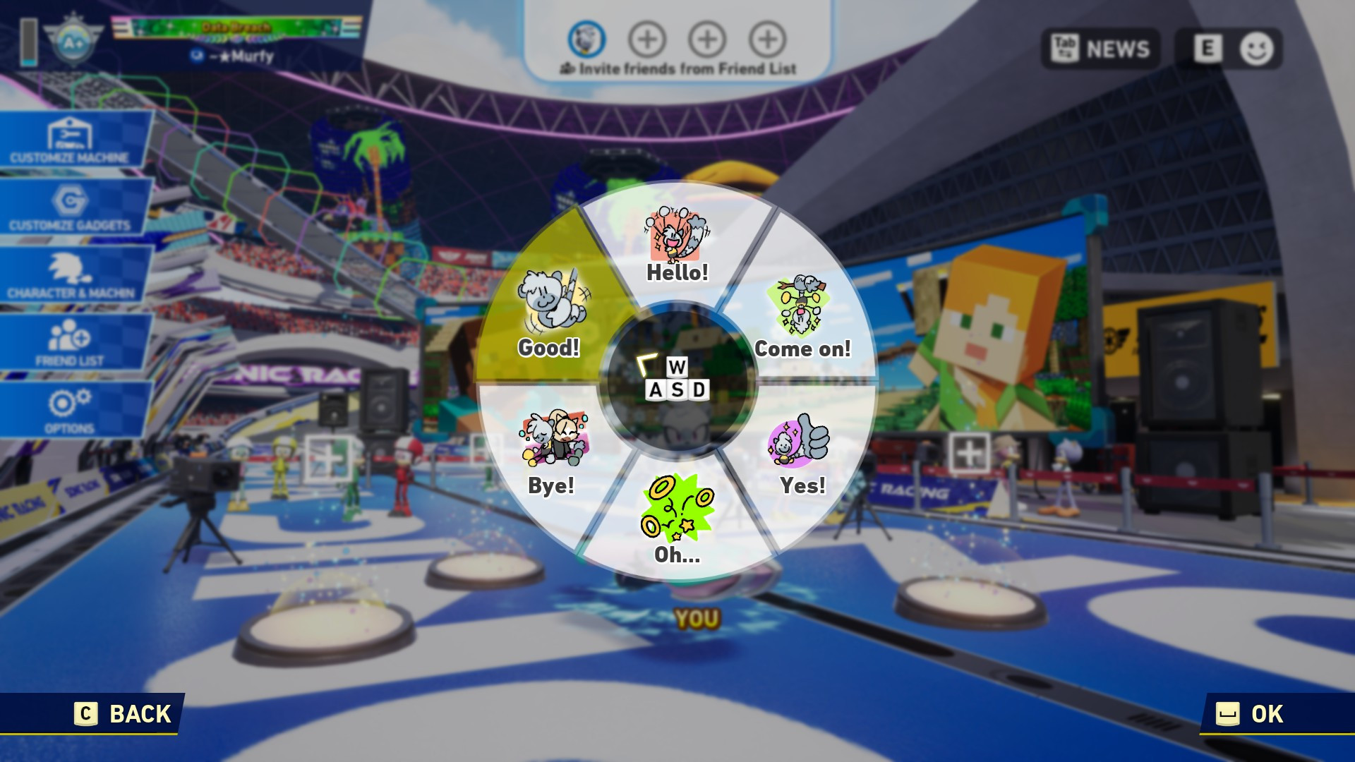 New Emotes for Characters Mod for Sonic Racing: CrossWorlds | SR:CW Mods