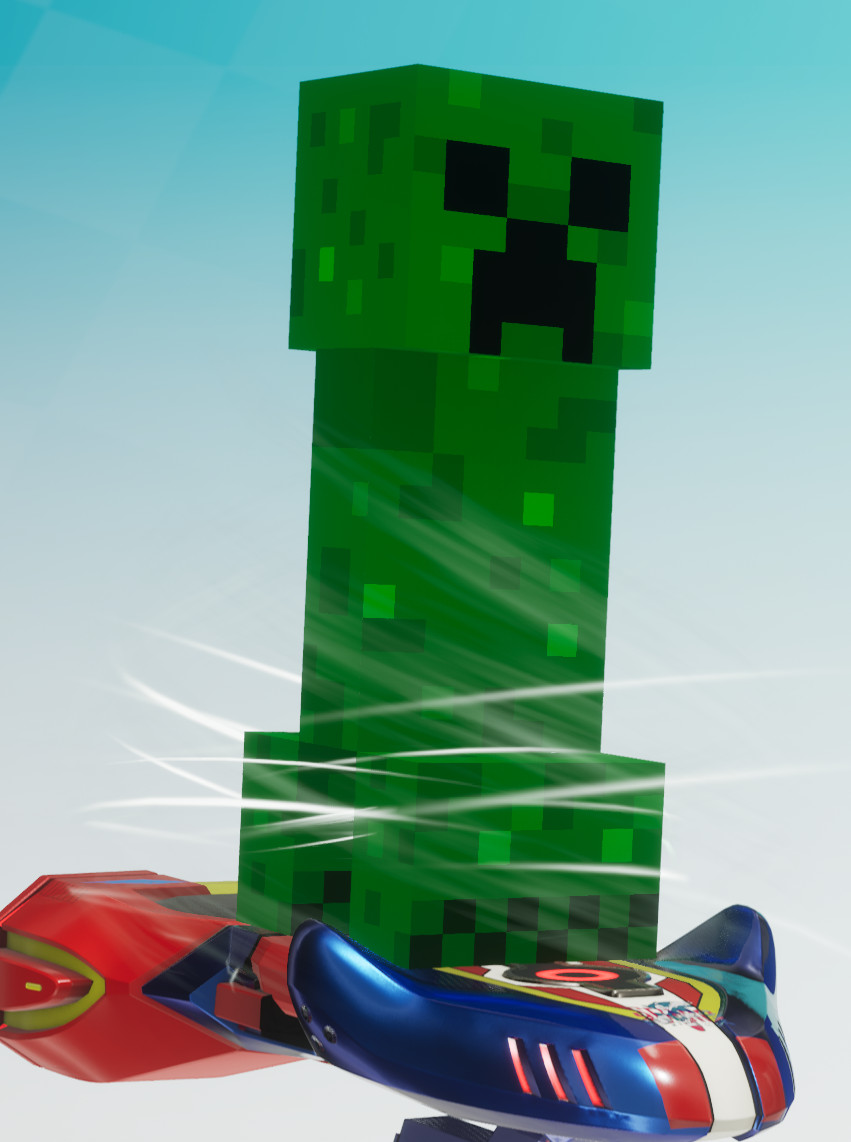 Minecraft Dungeons Creeper Mod for Sonic Racing: CrossWorlds | SR:CW Mods