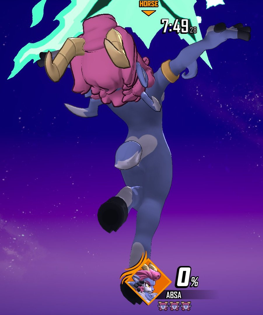 Pantsless Absa Mod for Rivals of Aether II | ROA2 Mods