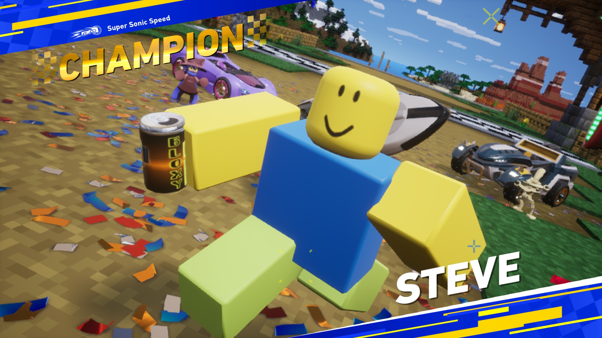 Roblox Noob Mod for Sonic Racing: CrossWorlds | SR:CW Mods